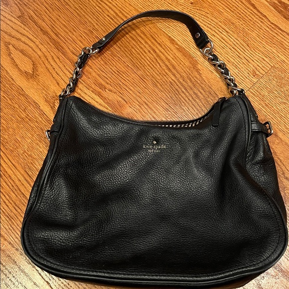 kate spade | Bags | Kate Spade Black Leather Chain Strap Bag | Poshmark
